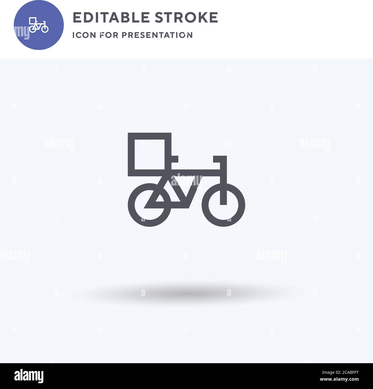 Delivery Bike icon vector, filled flat sign, solid pictogram isolated ...