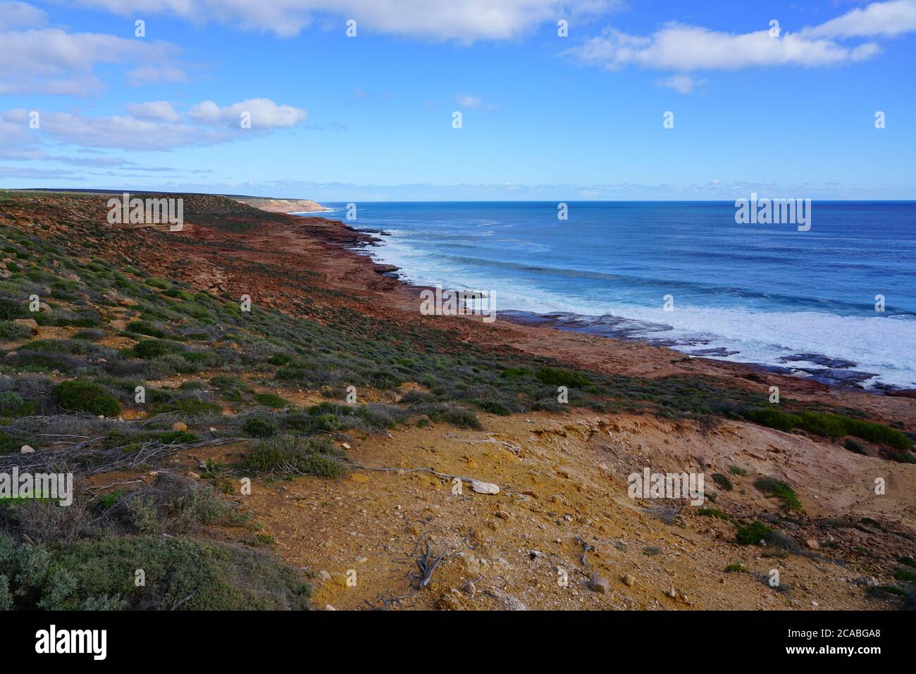 View of the coastal cliffs Kalbarri National Park in the Mid West ...