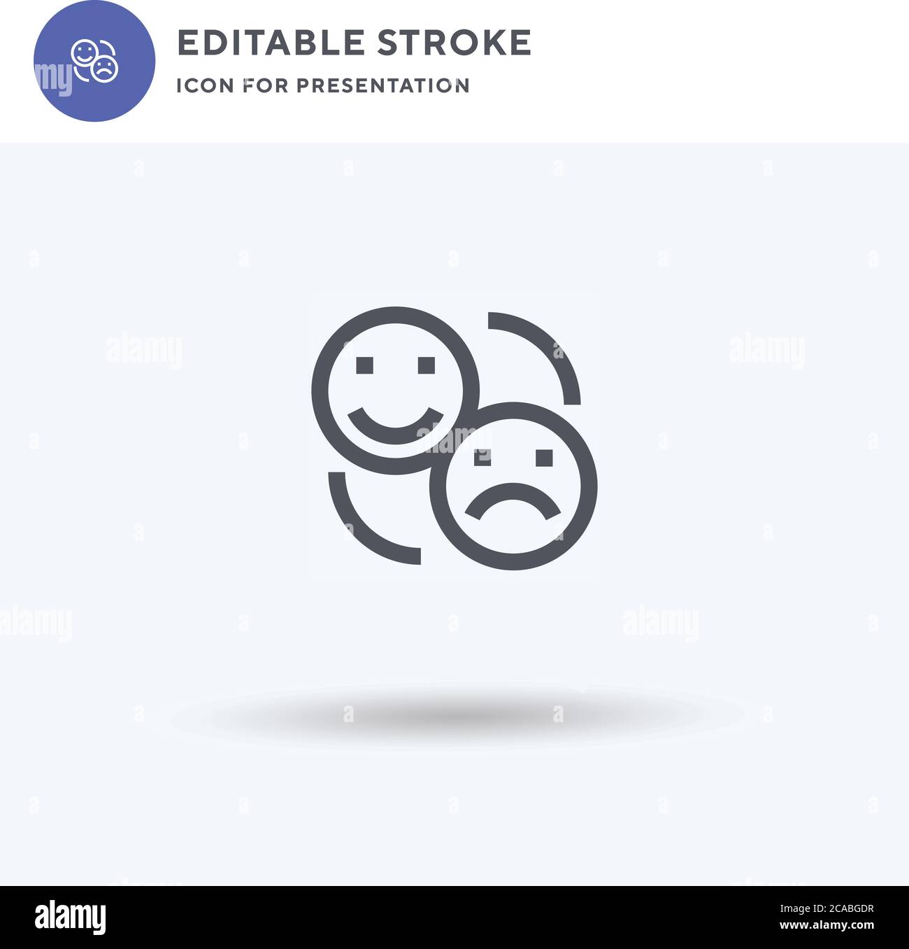 Satisfaction icon vector, filled flat sign, solid pictogram isolated on ...