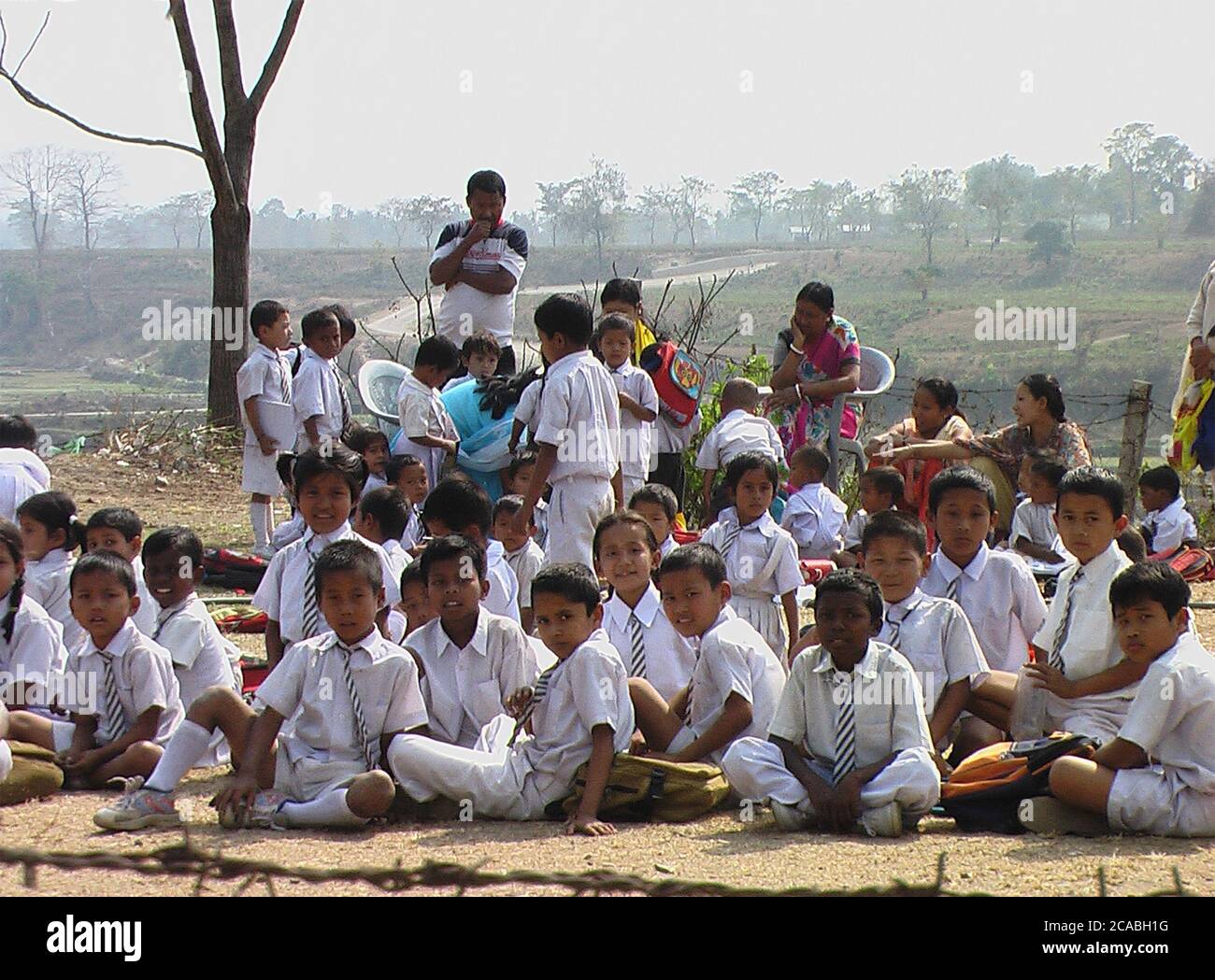 group student of School student in open ground Stock Photo - Alamy