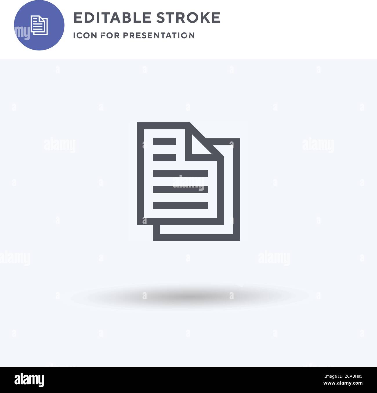 Documents icon vector, filled flat sign, solid pictogram isolated on ...