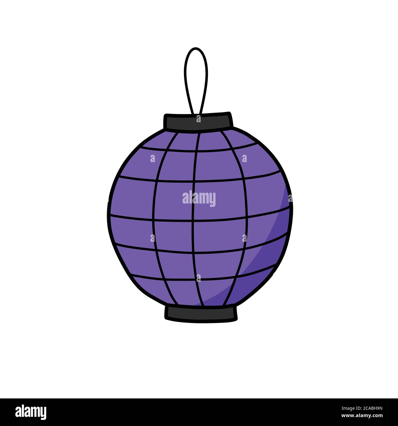 chinese paper lantern doodle icon, vector illustration Stock Vector ...