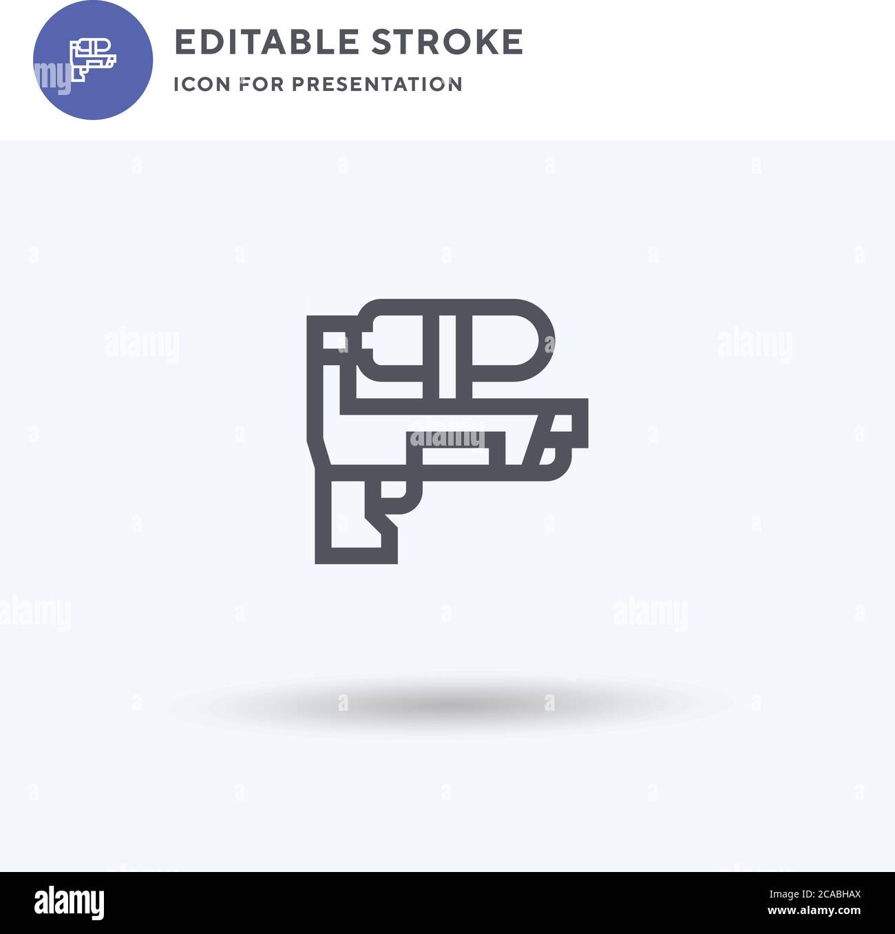 Water Gun icon vector, filled flat sign, solid pictogram isolated on ...
