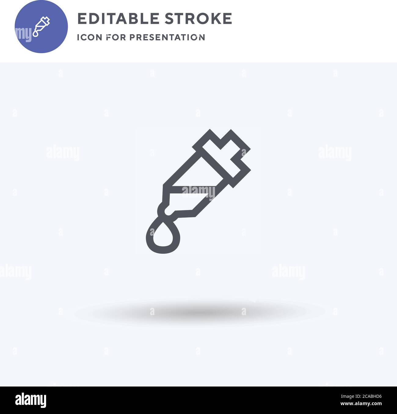 Dropper icon vector, filled flat sign, solid pictogram isolated on ...