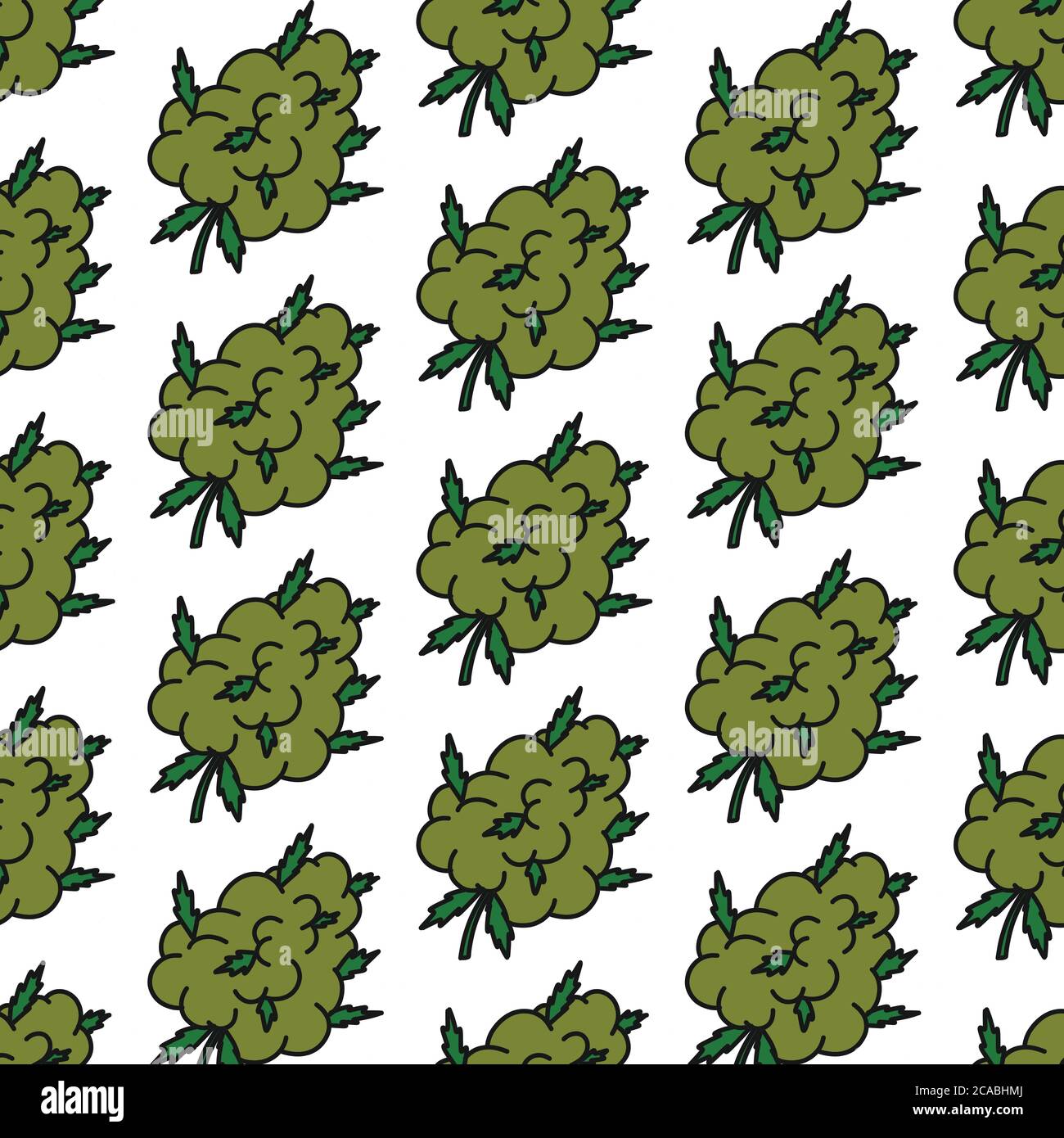 Weed buds vector vectors hi-res stock photography and images - Alamy