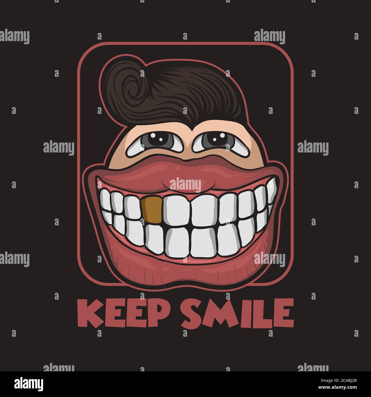 Big Happy Smile Cartoon