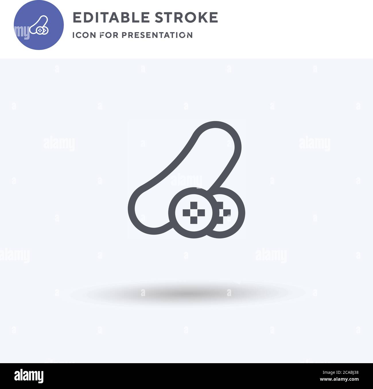 Cucumber icon vector, filled flat sign, solid pictogram isolated on white, logo illustration ...