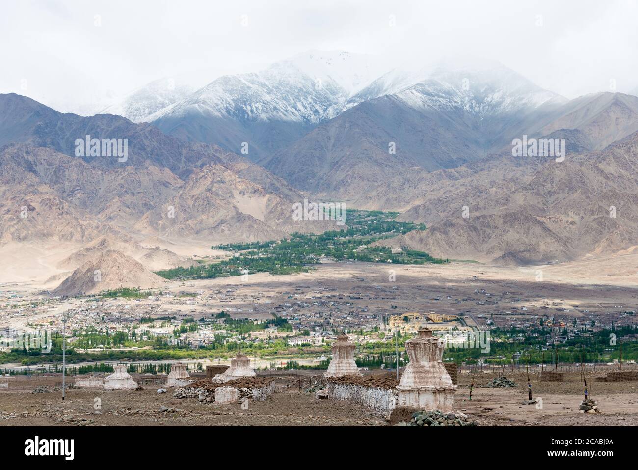 Ladakh, India - Beautiful scenic view from Between Stok Village and ...