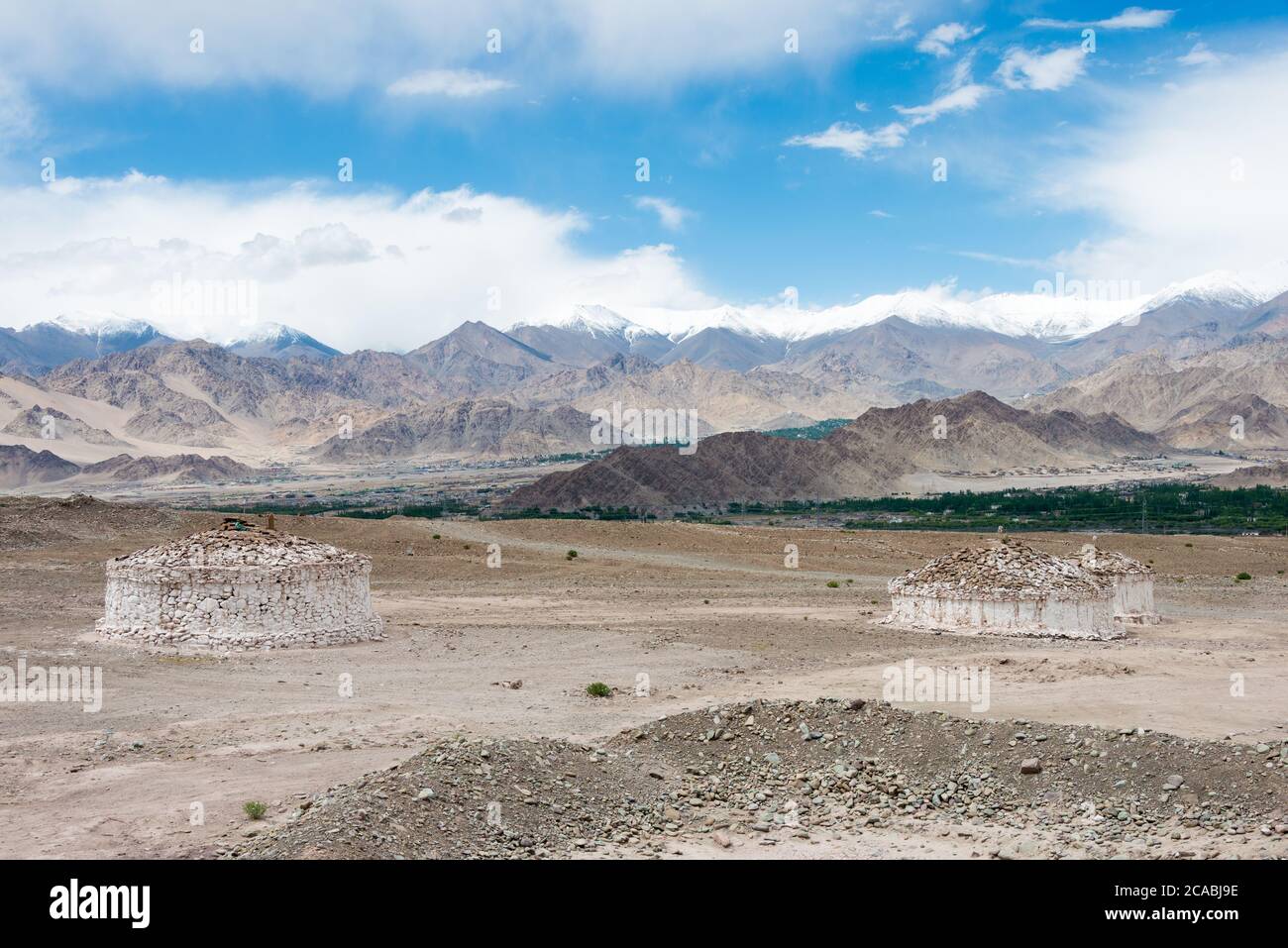 Ladakh, India - Beautiful scenic view from Between Stok Village and ...