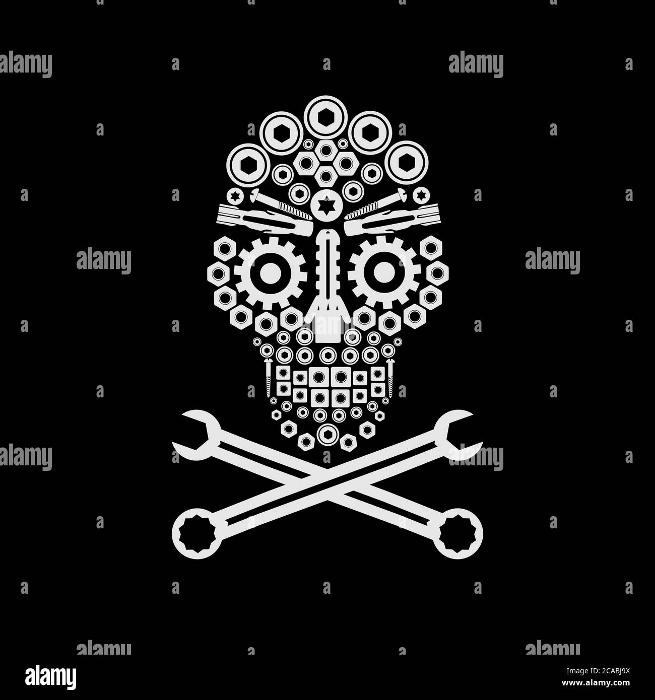 skull automotive logo amazing design for your company or brand Stock ...