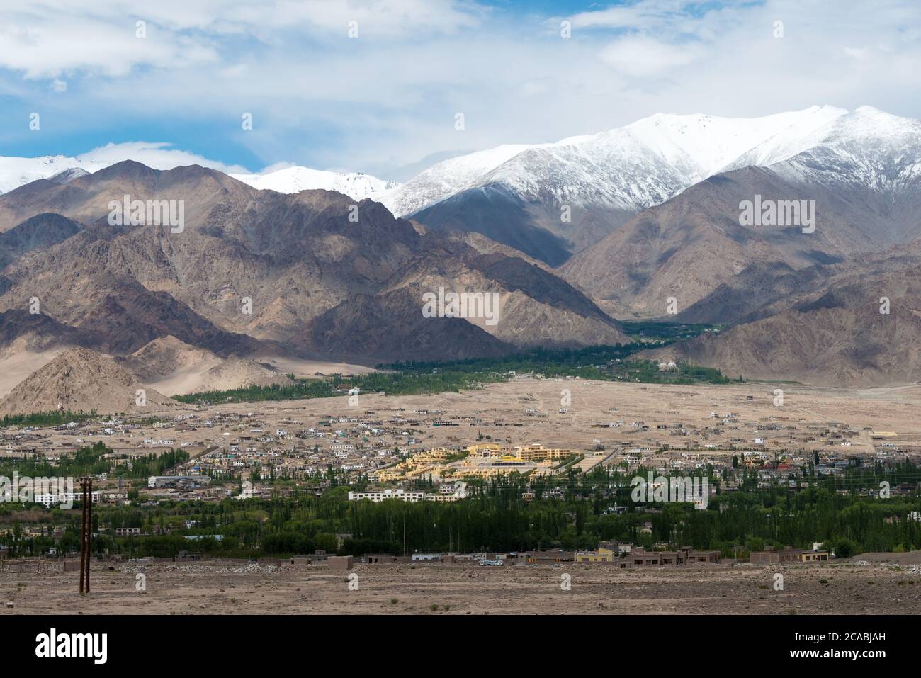 Ladakh, India - Beautiful scenic view from Between Stok Village and ...