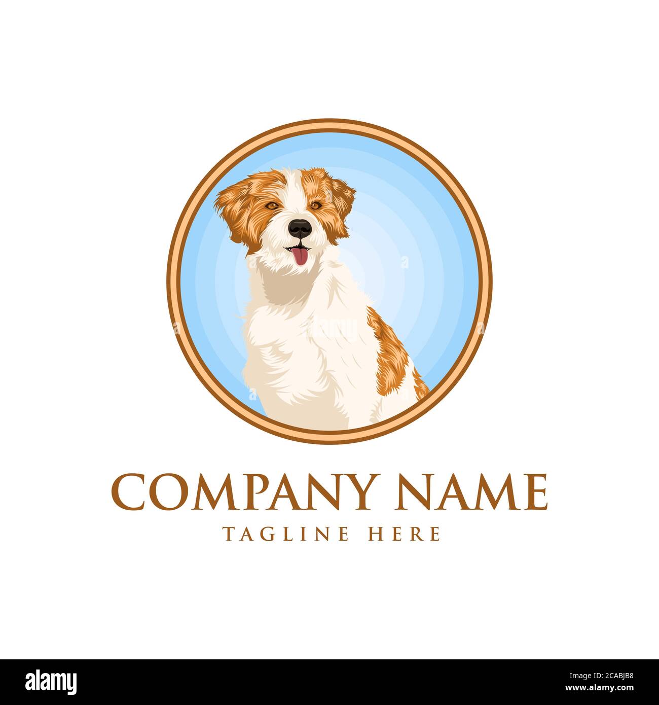 dog realistic vector design illustration for your company or brand ...
