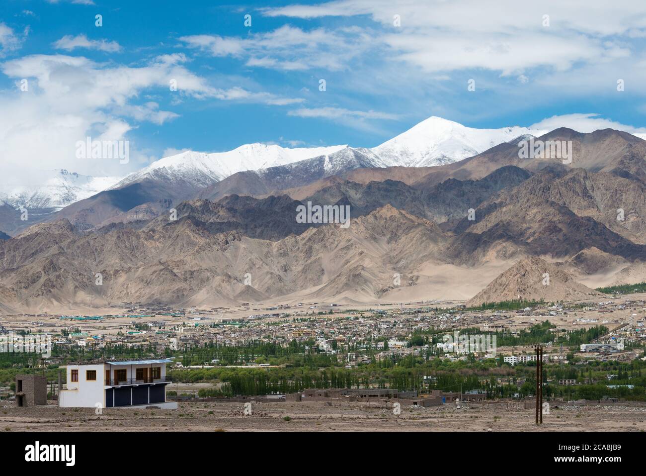 Ladakh, India - Beautiful scenic view from Between Stok Village and ...