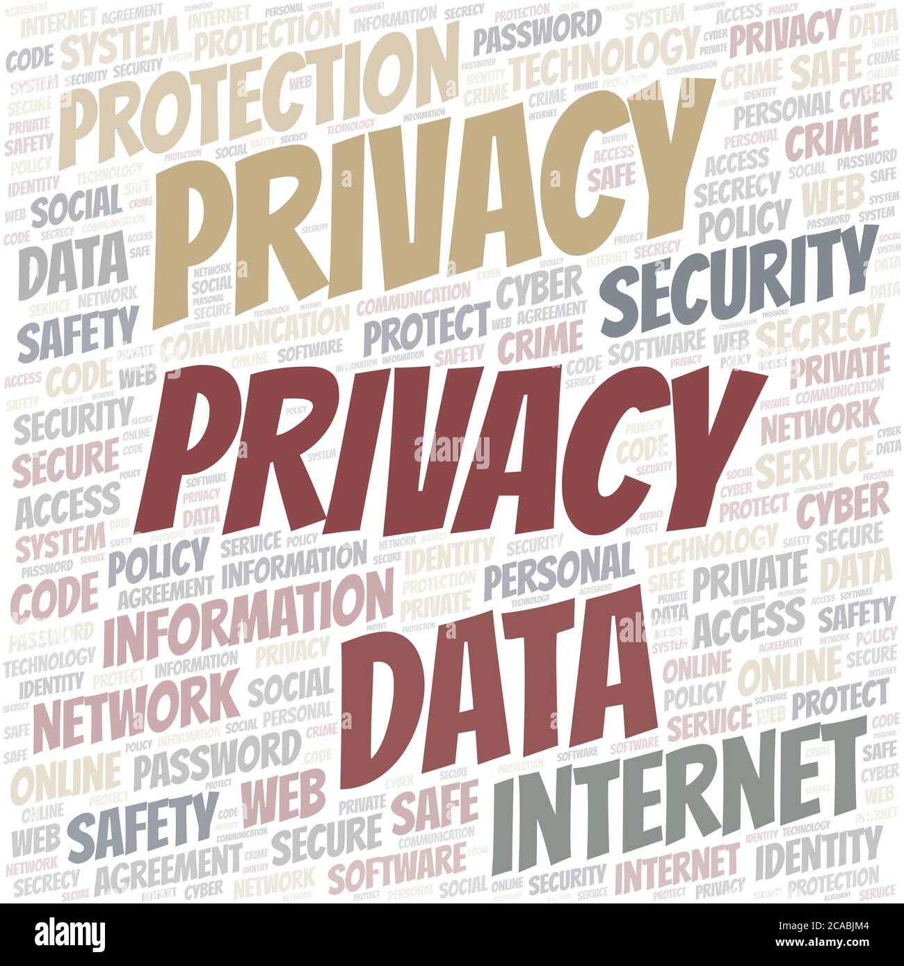 Privacy vector word cloud, made with the text only Stock Vector Image ...