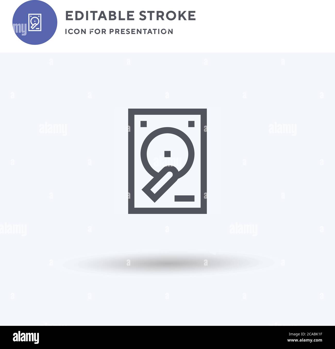 Hard Drive icon vector, filled flat sign, solid pictogram isolated on ...