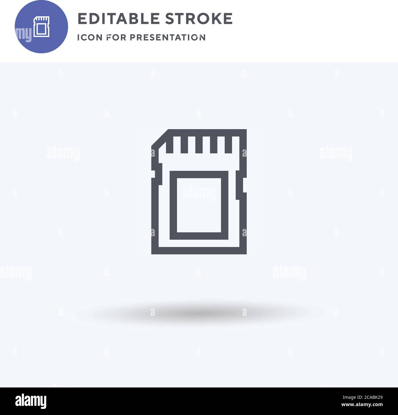 Sd Card icon vector, filled flat sign, solid pictogram isolated on ...