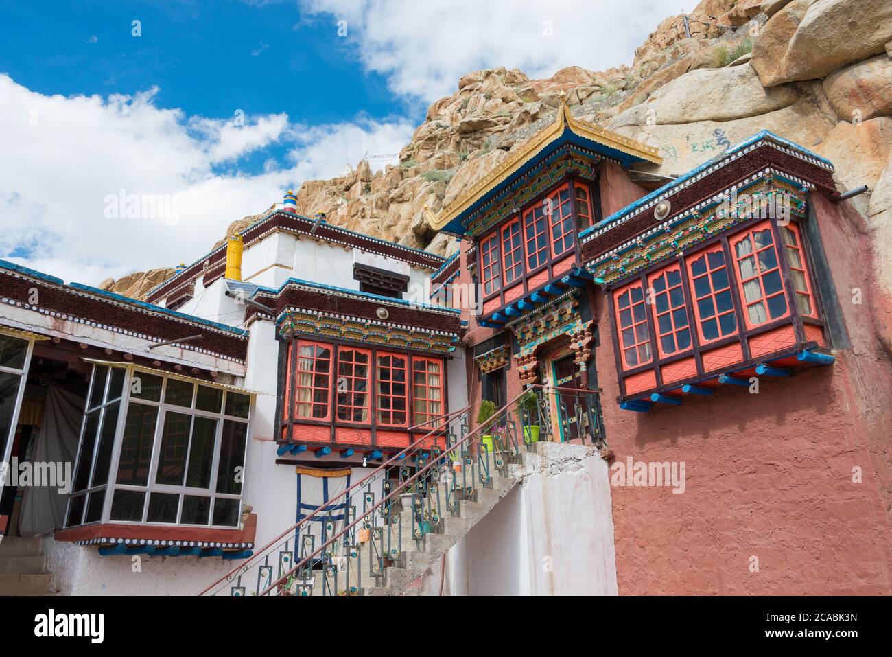 Ladakh, India - Takthok Monastery in Leh, Ladakh, Jammu and Kashmir ...