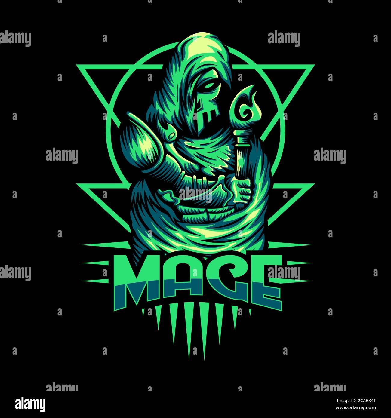 Mage Vector illustration amazing design for your company or brand Stock ...