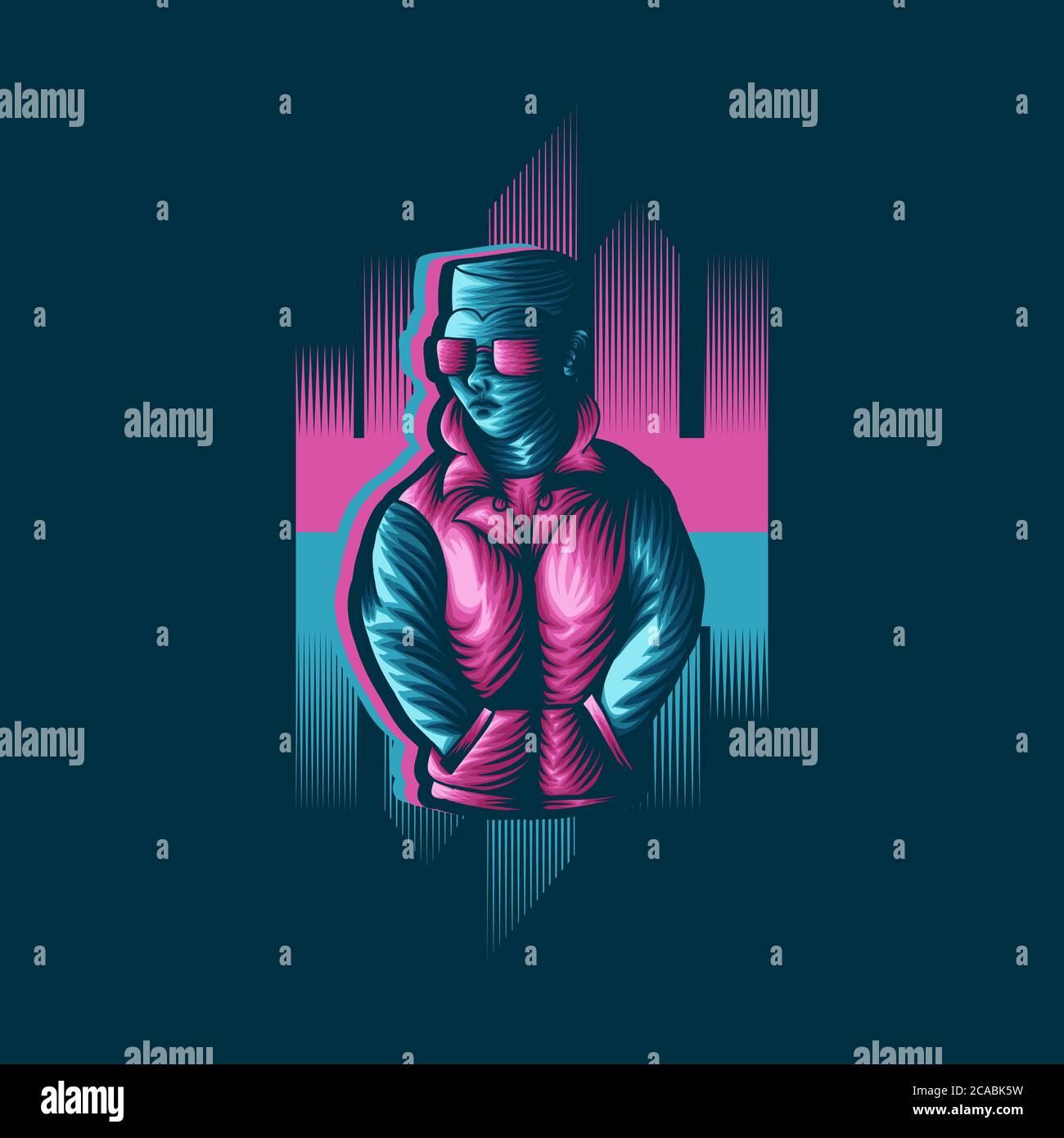 Vice city poster Stock Vector Images - Alamy