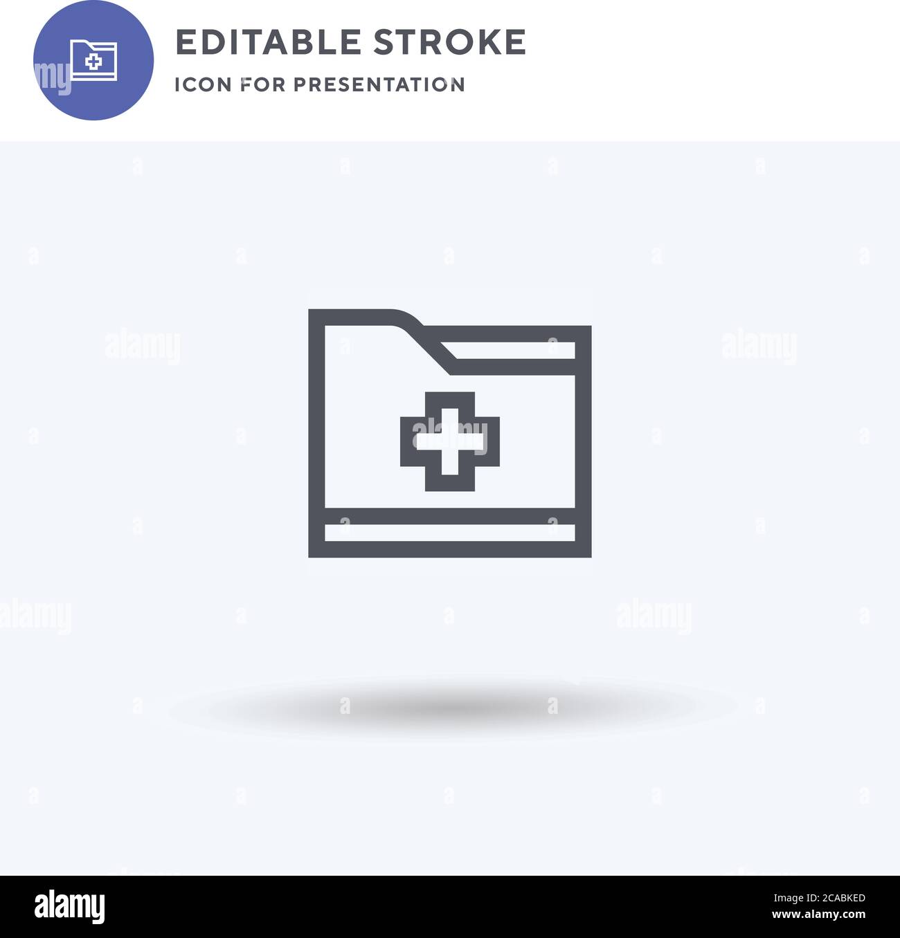 Medical Report icon vector, filled flat sign, solid pictogram isolated ...