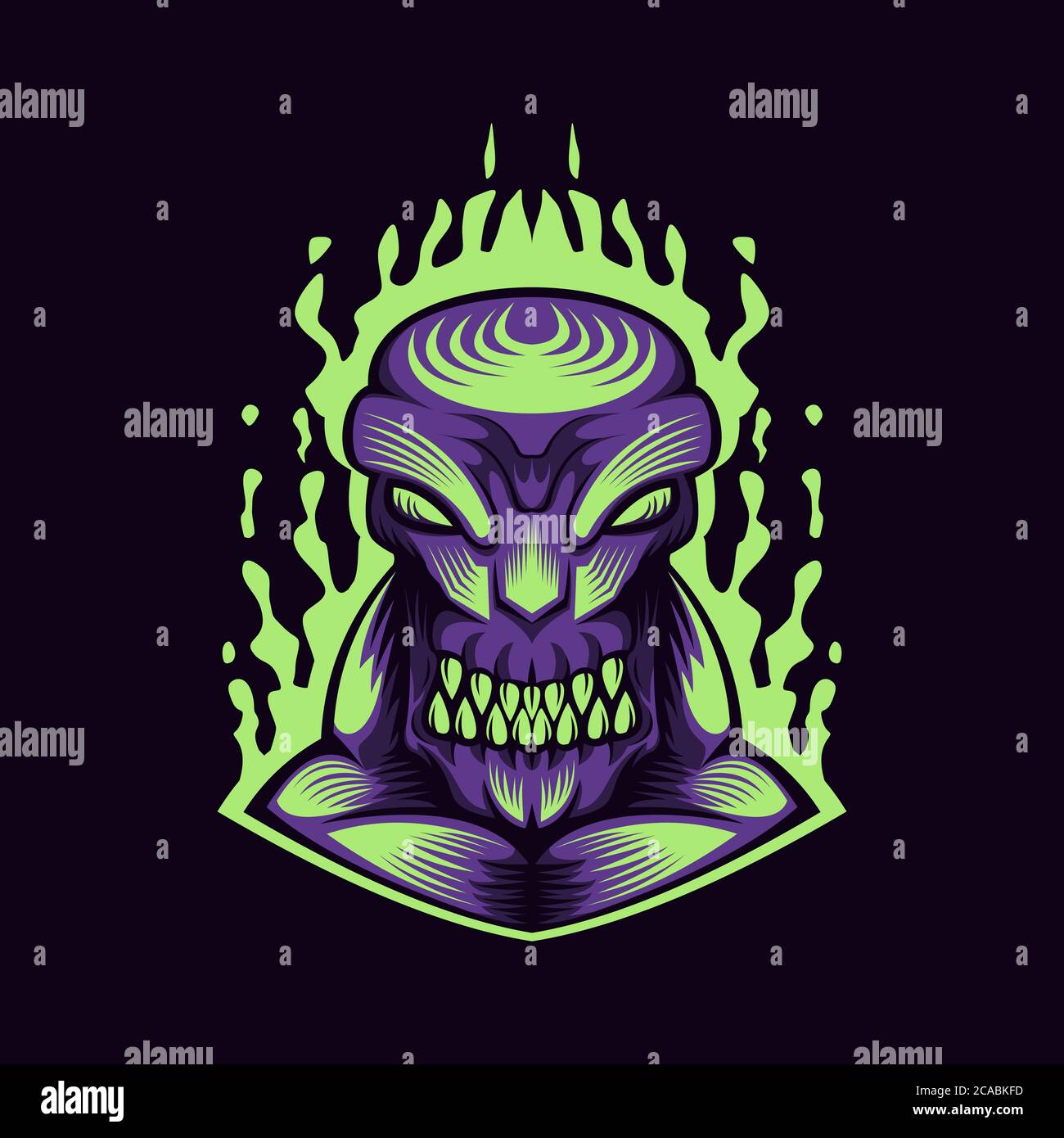 Monsters power company Stock Vector Images - Alamy