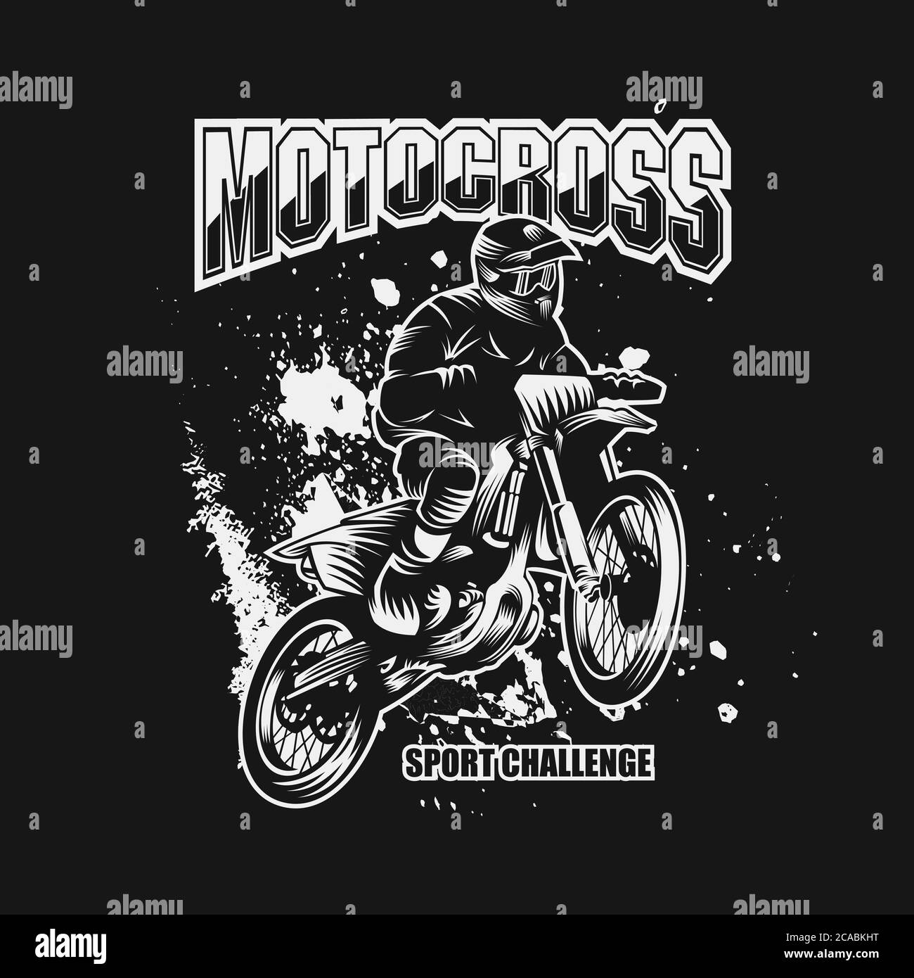 Motocross challenge track Stock Vector Images - Alamy