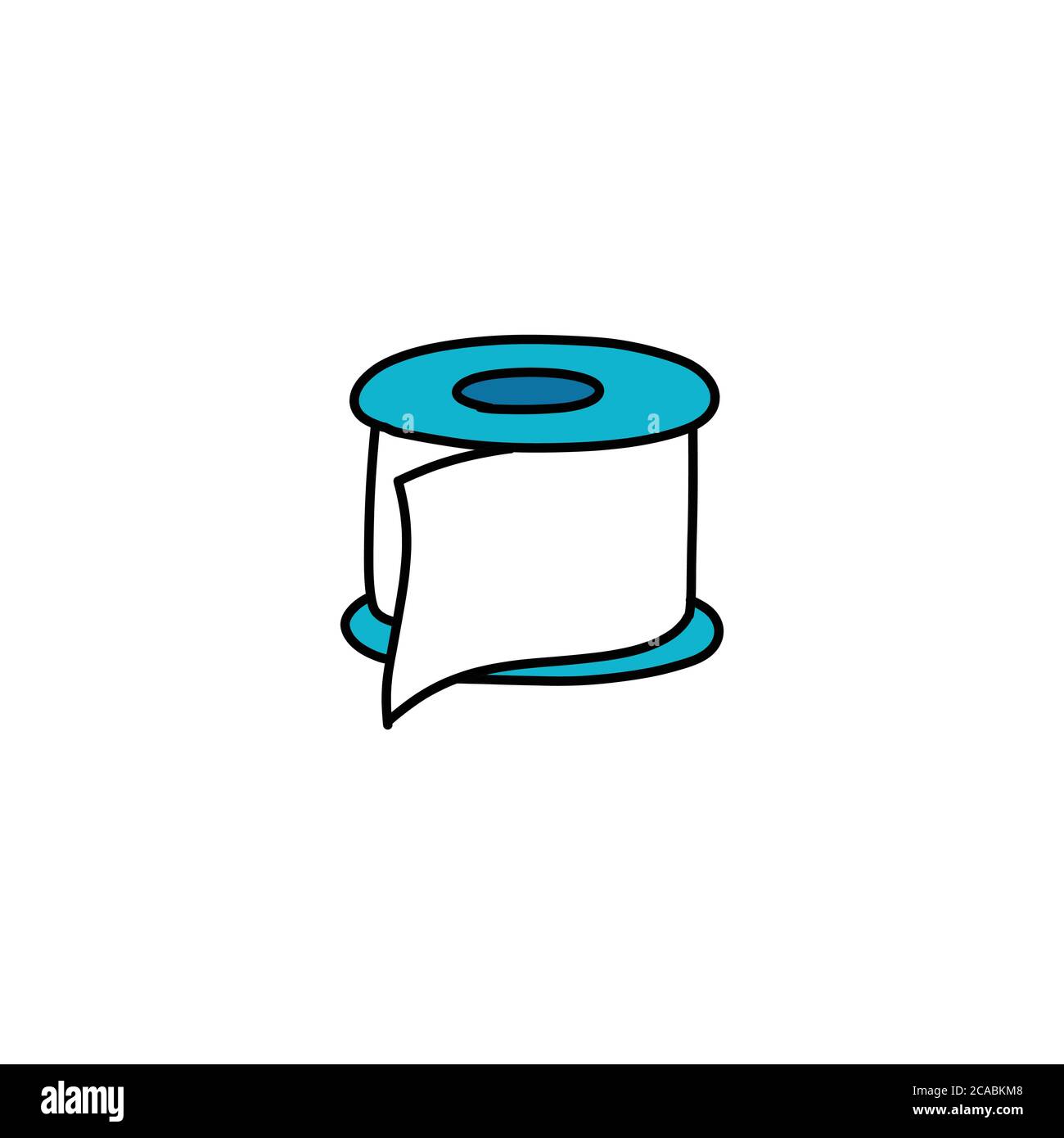 adhesive plaster doodle icon, vector color illustration Stock Vector ...