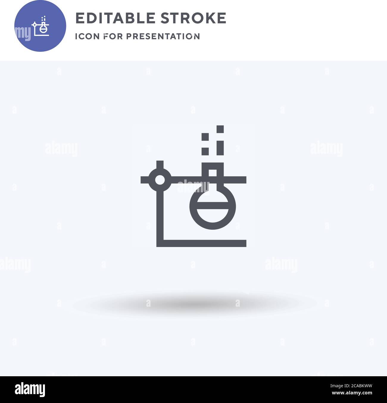 Chemical Reaction icon vector, filled flat sign, solid pictogram ...