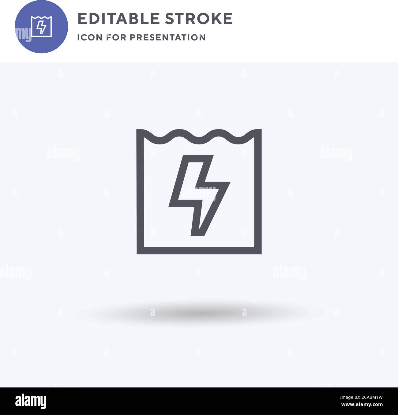Hydraulic Energy icon vector, filled flat sign, solid pictogram ...