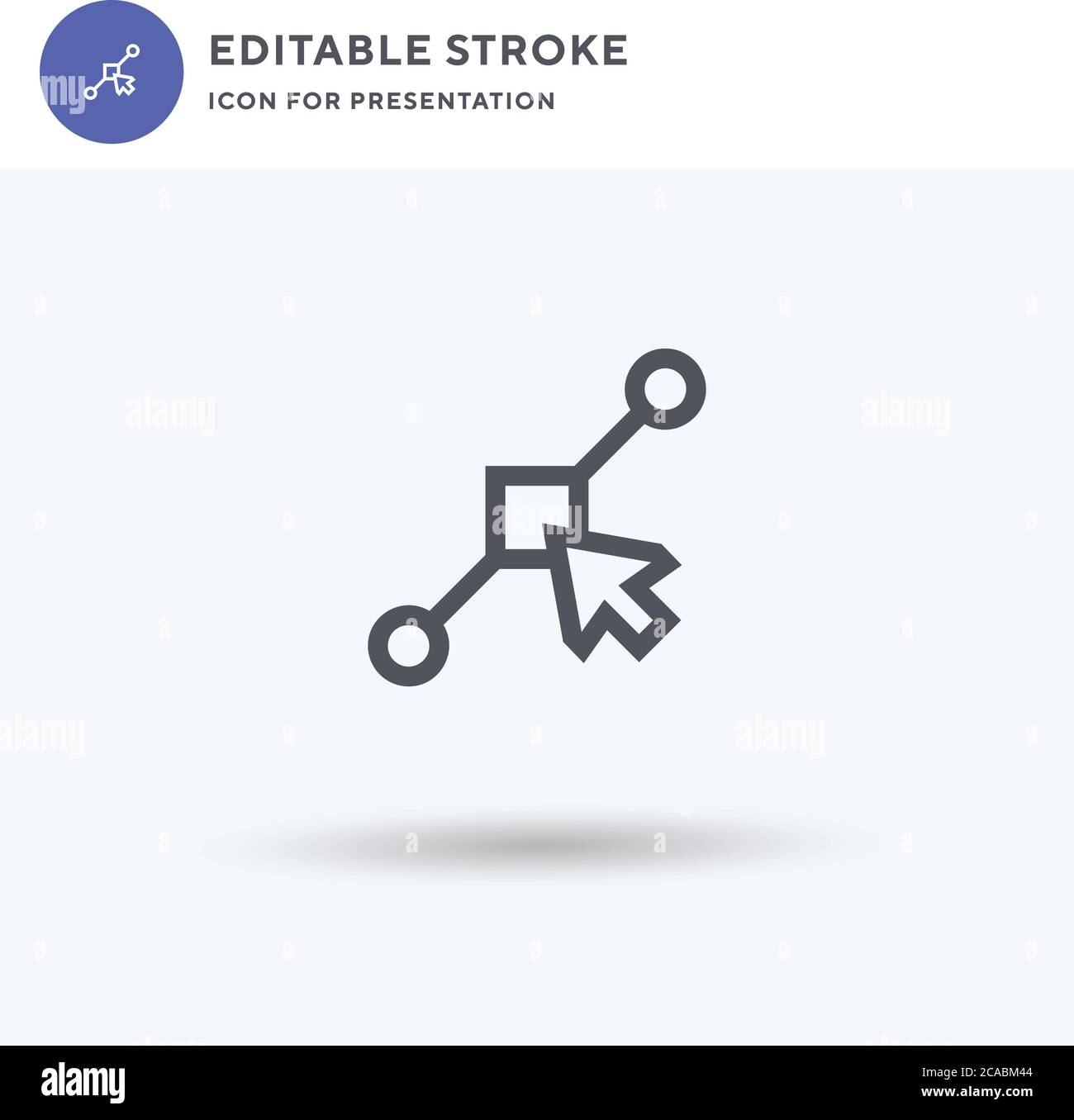 Anchor Point icon vector, filled flat sign, solid pictogram isolated on ...