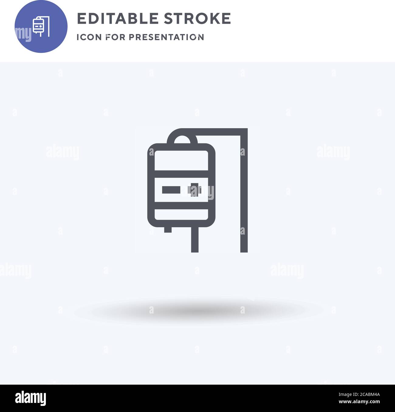 Blood Bag icon vector, filled flat sign, solid pictogram isolated on ...