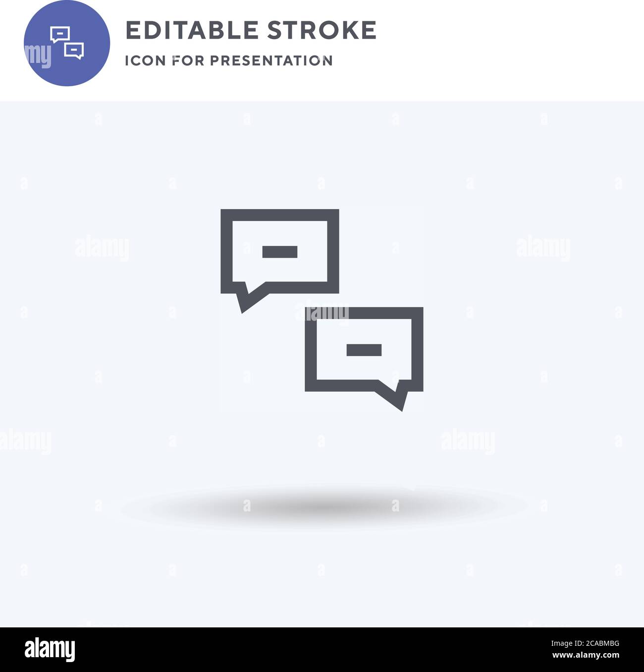 Conversation icon vector, filled flat sign, solid pictogram isolated on ...