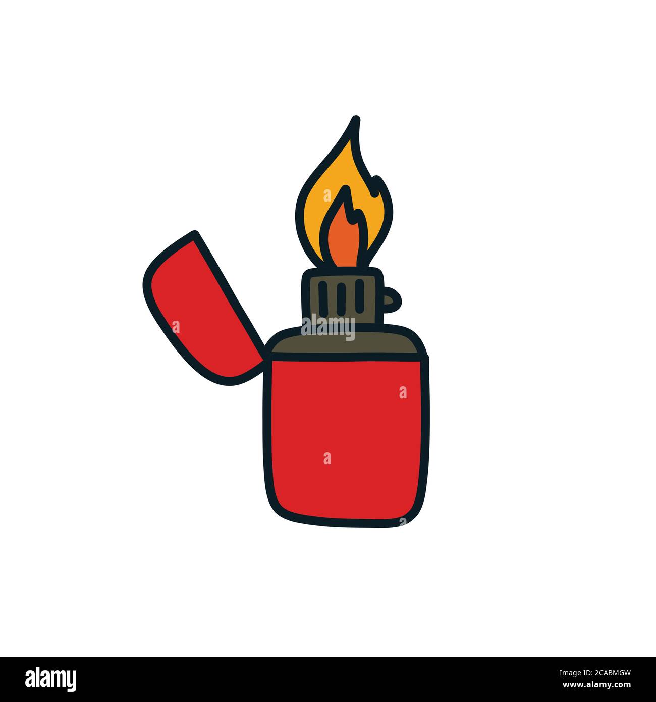 lighter doodle icon, vector illustration Stock Vector Image & Art - Alamy