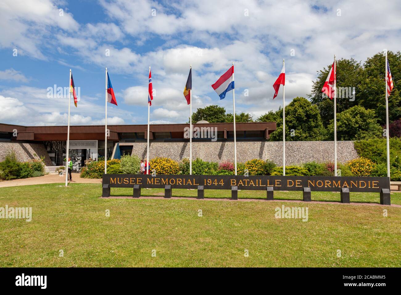 Exterior of the World War 2 D-day landings museum at Bayeux, Normandy ...