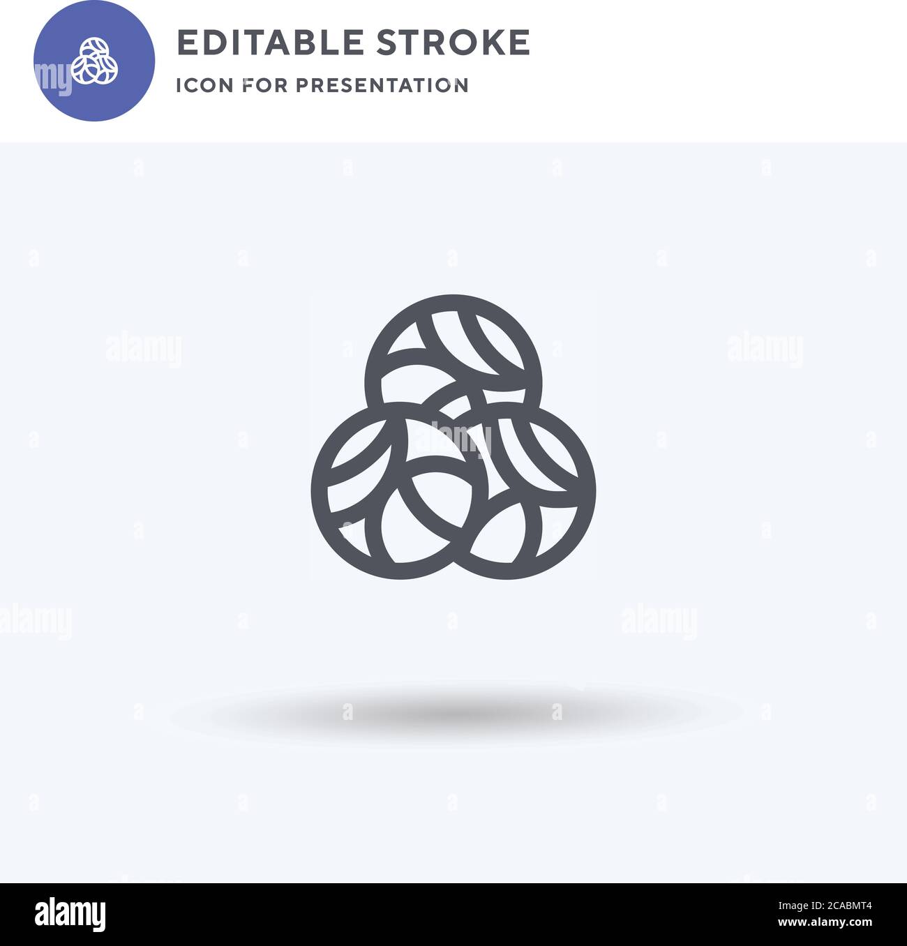Brussel Sprouts icon vector, filled flat sign, solid pictogram isolated ...