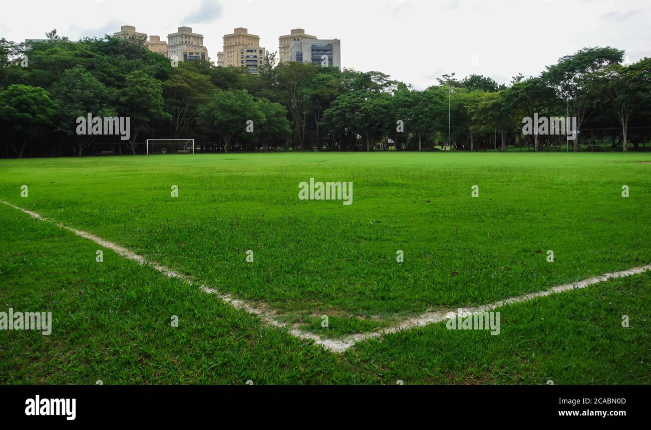 Football park low hi-res stock photography and images - Alamy
