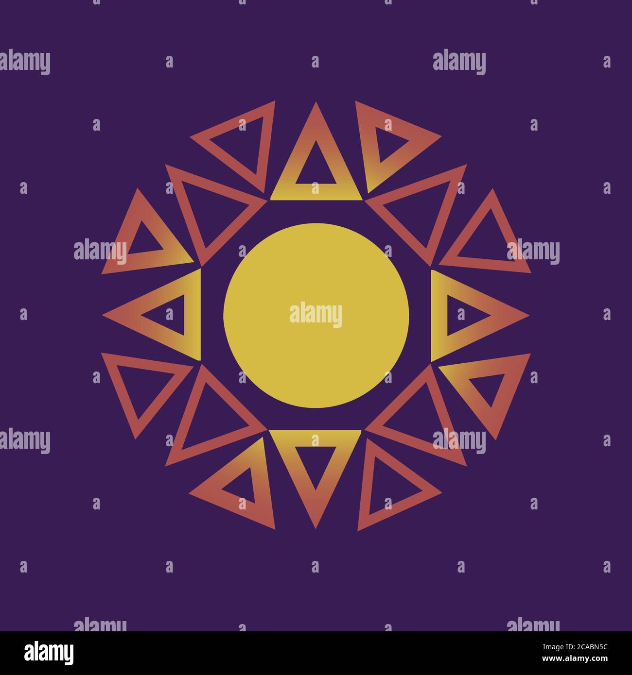 Sun with arrows moving in & out Stock Vector Image & Art - Alamy