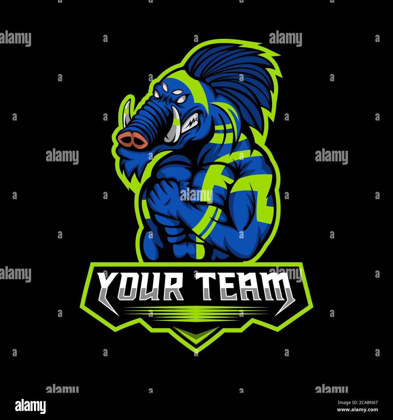 Team mascots Stock Vector Images - Alamy