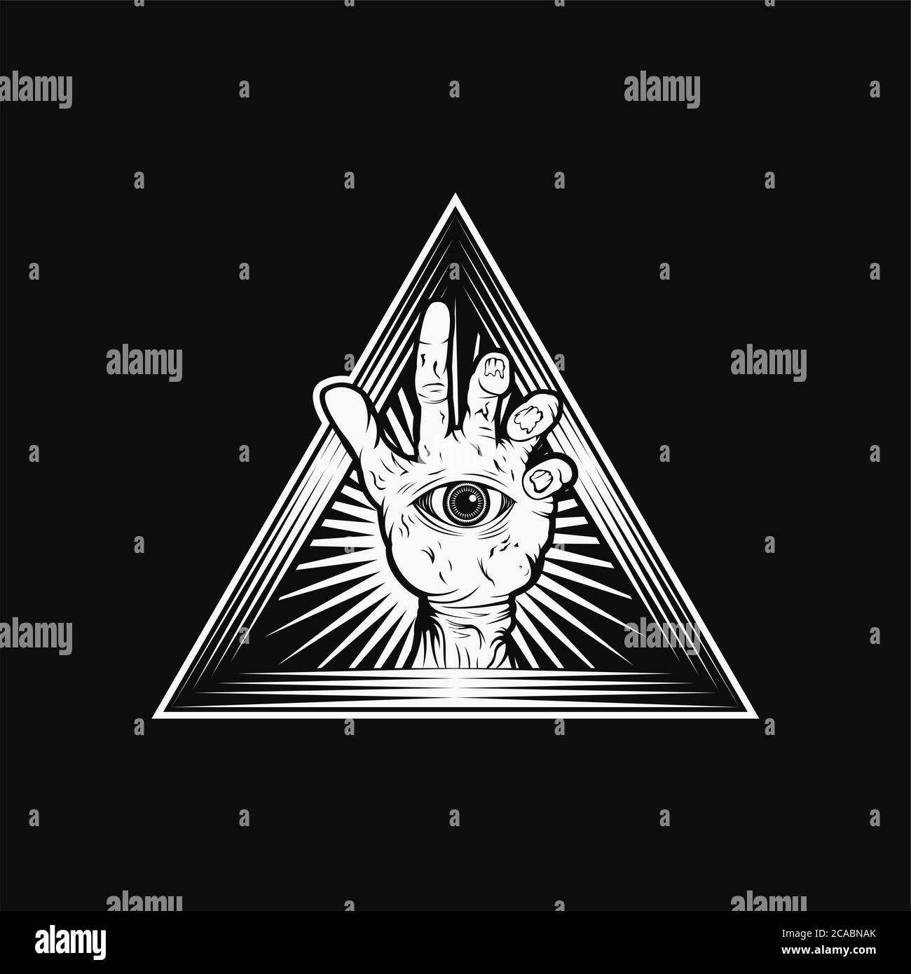 Zombie logo designs Black and White Stock Photos & Images - Alamy