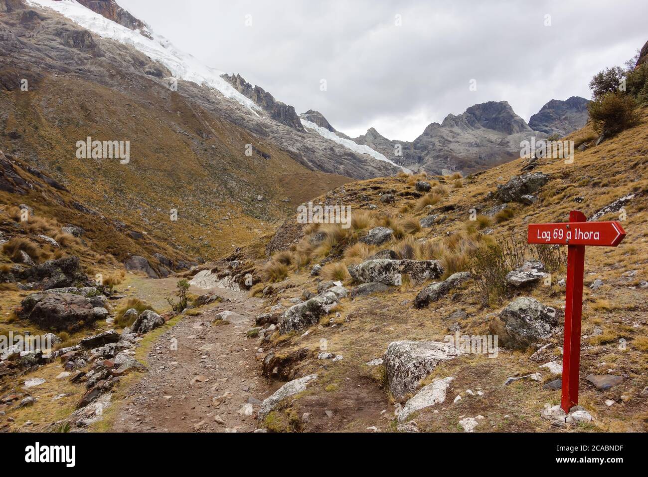 Beautiful shot of a narrow pathway in a rocky landscape near the ...
