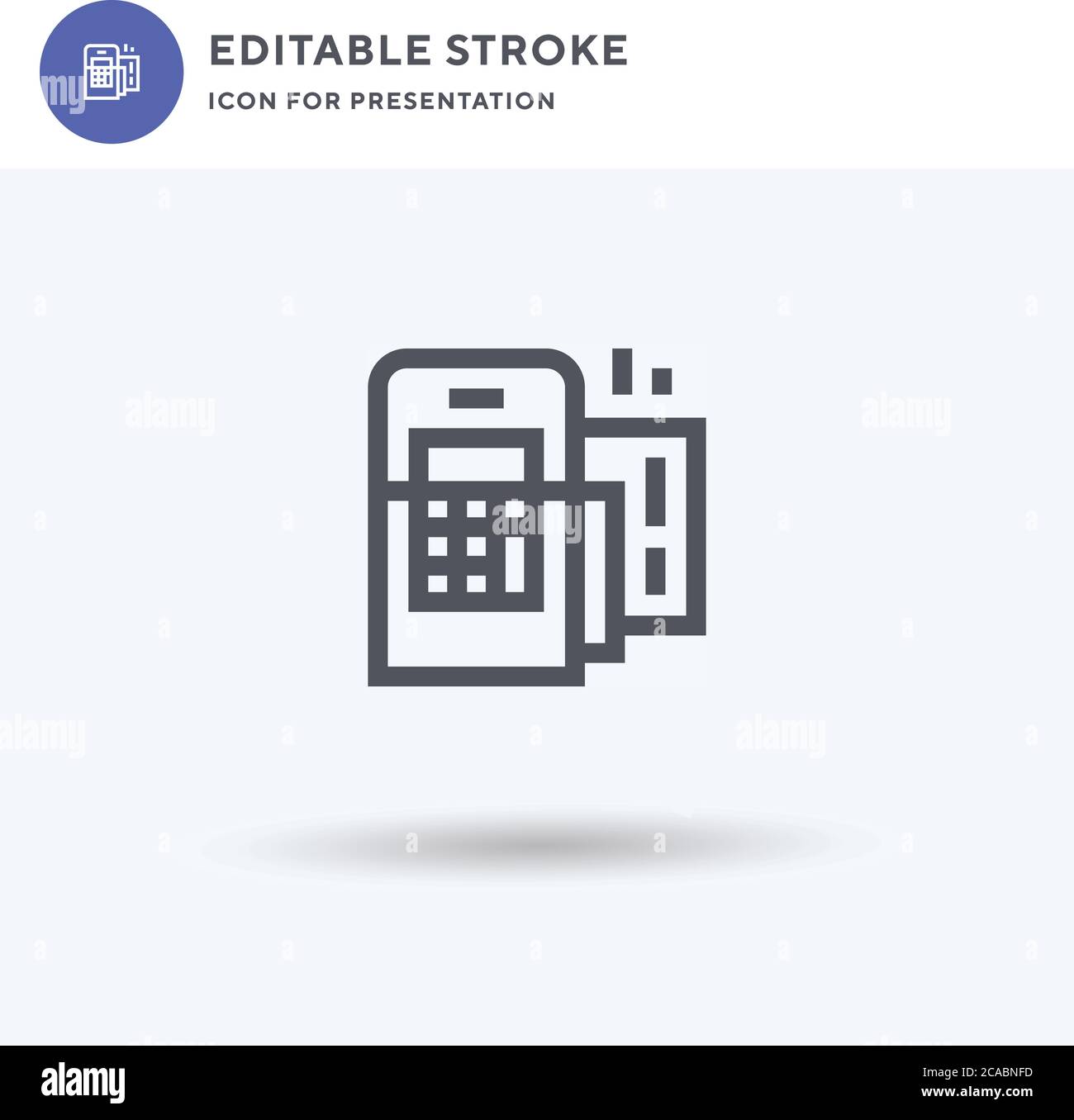 Dataphone icon vector, filled flat sign, solid pictogram isolated on ...