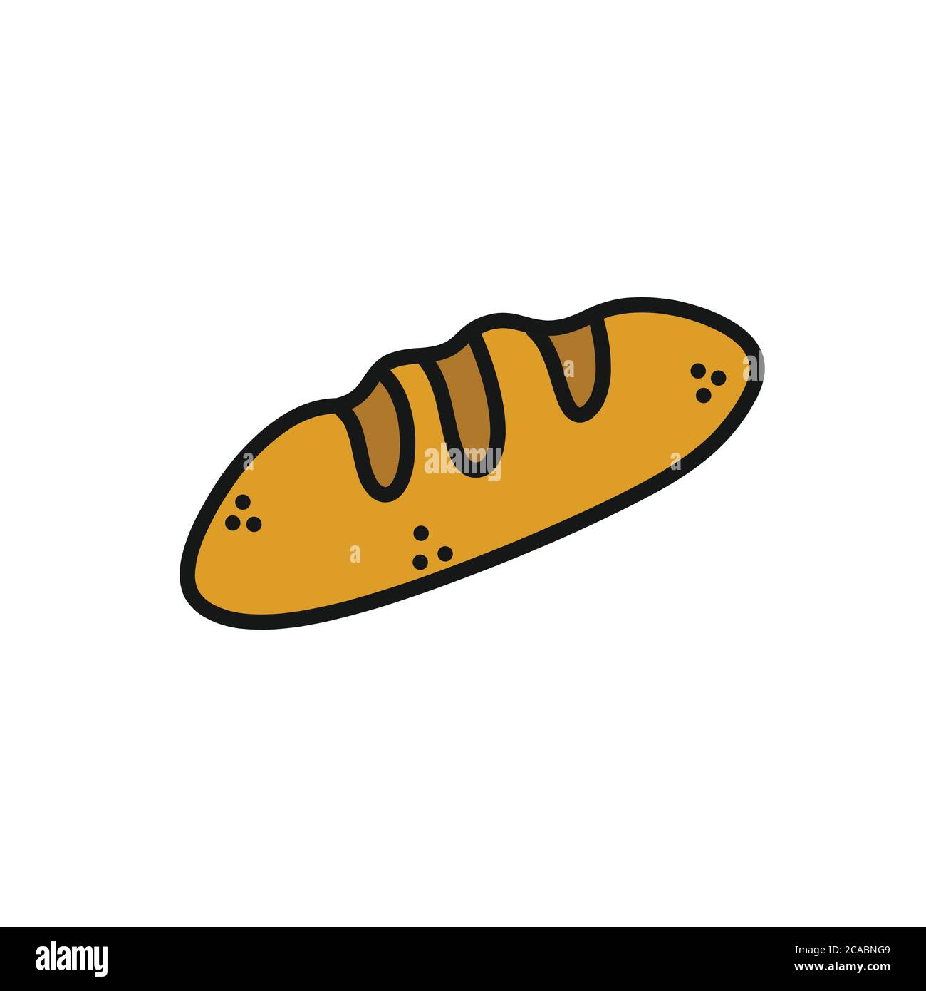 bread doodle icon, vector illustration Stock Vector Image & Art - Alamy