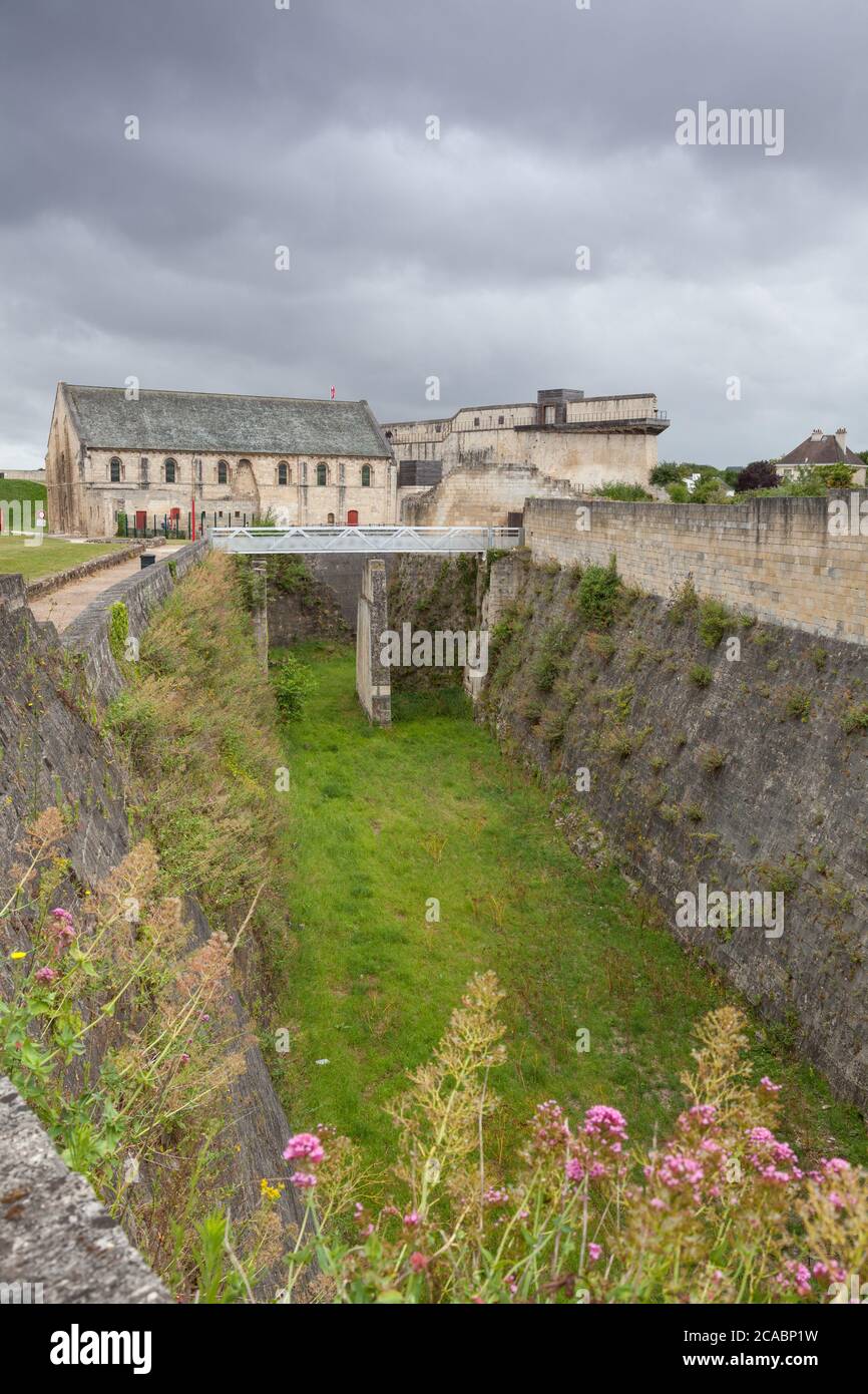 The medieval Chateau of William the Conqueror at Caen, Normandy, France ...