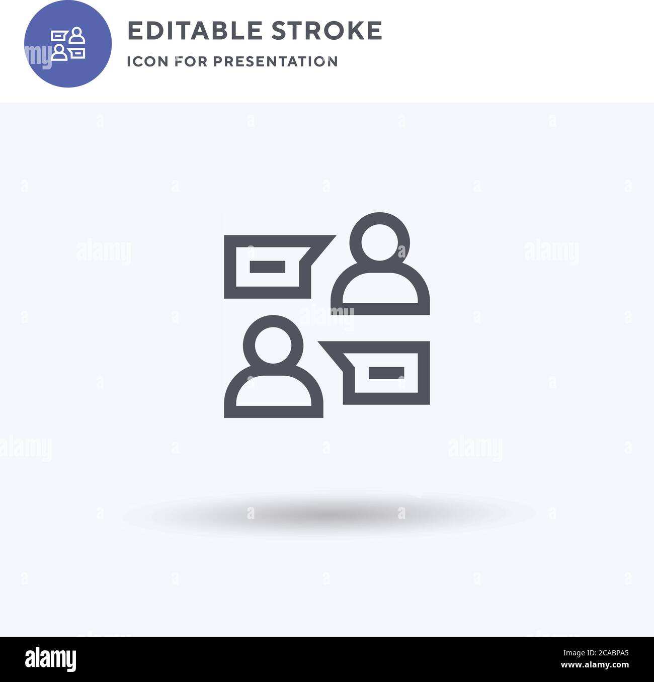 Dialogue icon vector, filled flat sign, solid pictogram isolated on ...