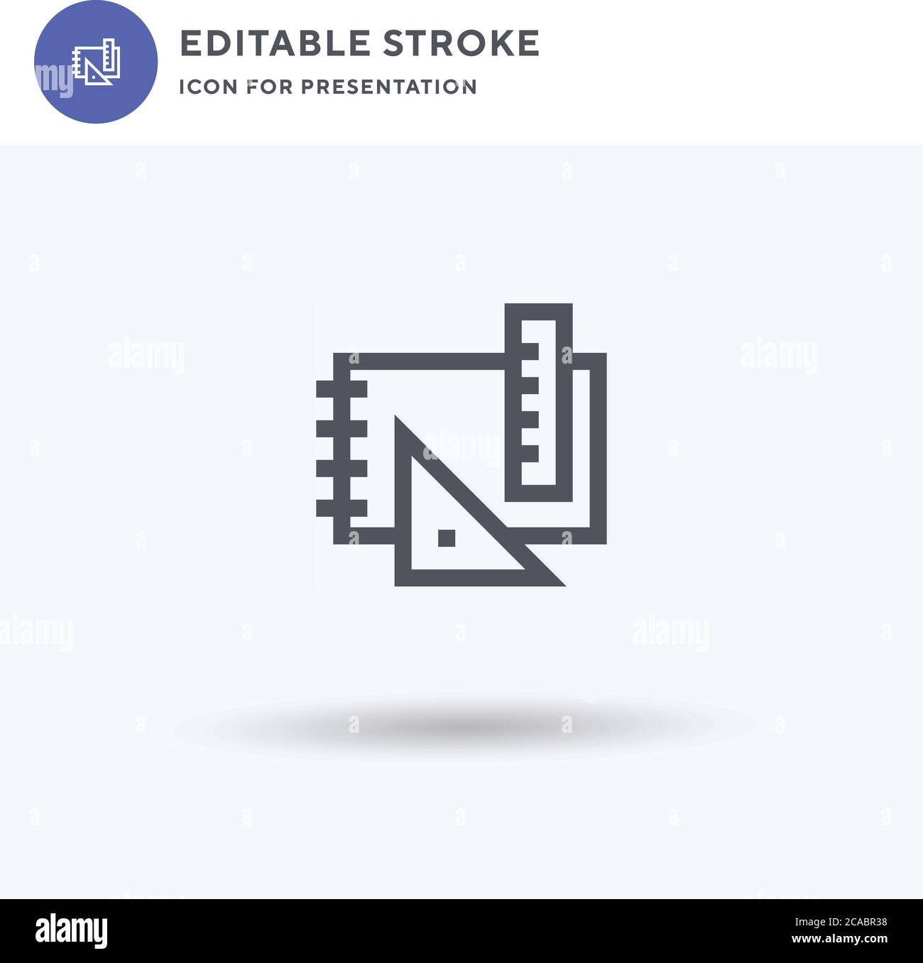 Technical Drawing icon vector, filled flat sign, solid pictogram ...