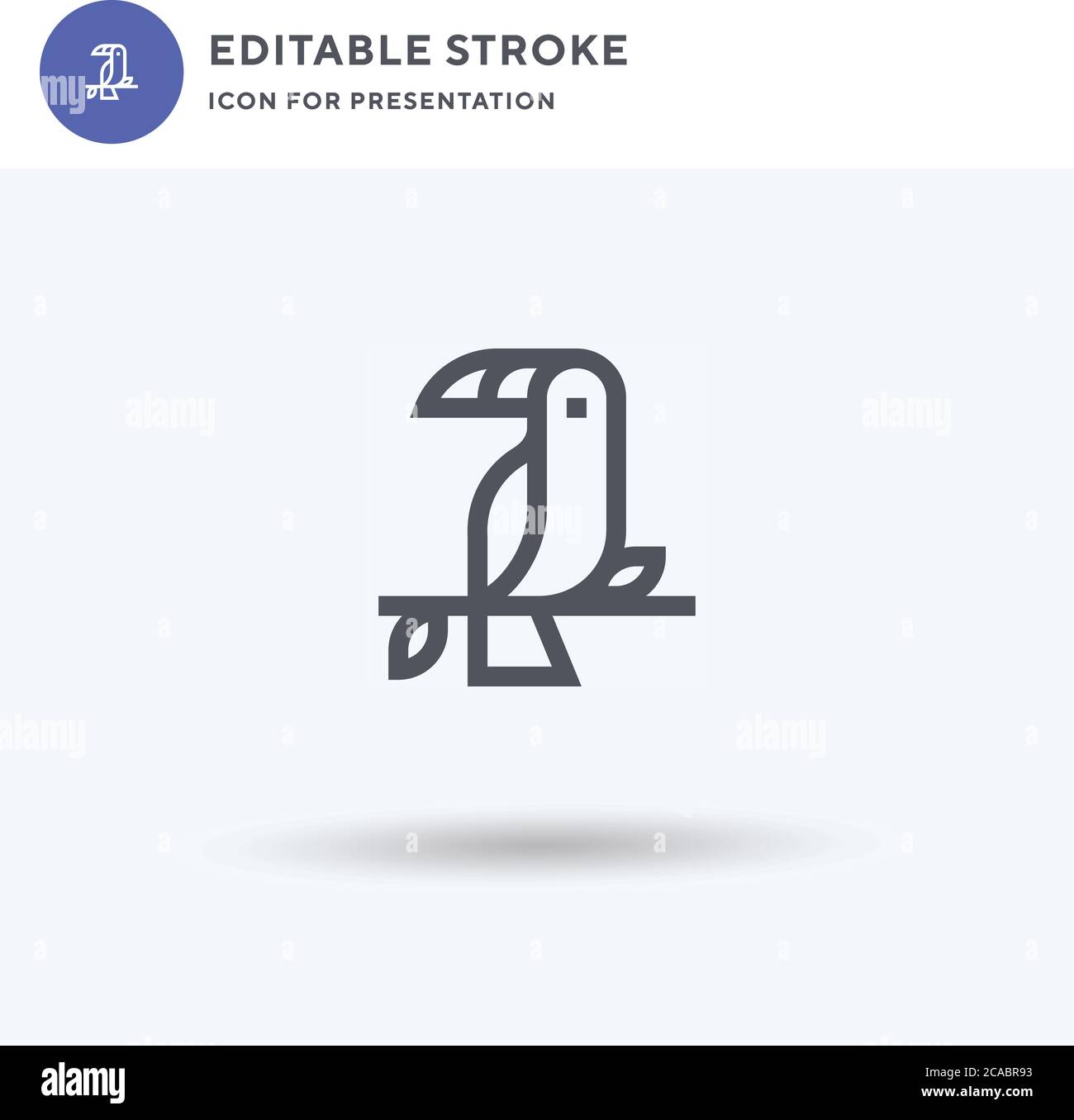 Bird icon vector, filled flat sign, solid pictogram isolated on white ...