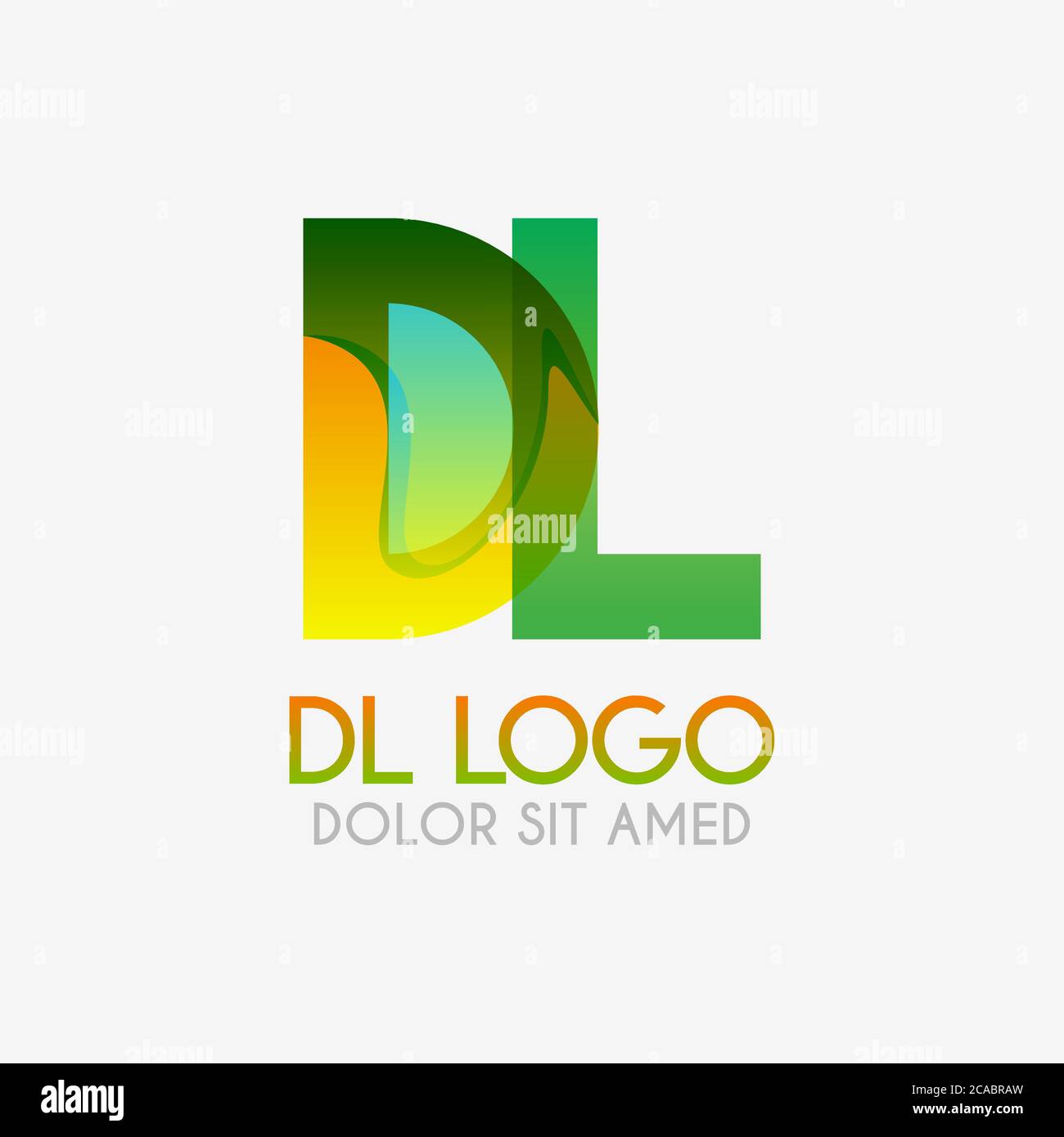 The DL logo with striking colors and gradations, modern and simple for ...