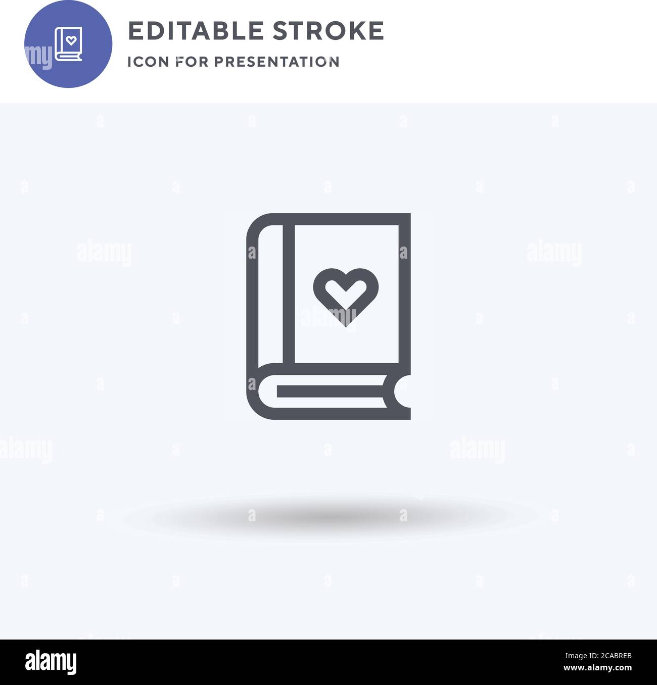 Romantic Novel icon vector, filled flat sign, solid pictogram isolated ...