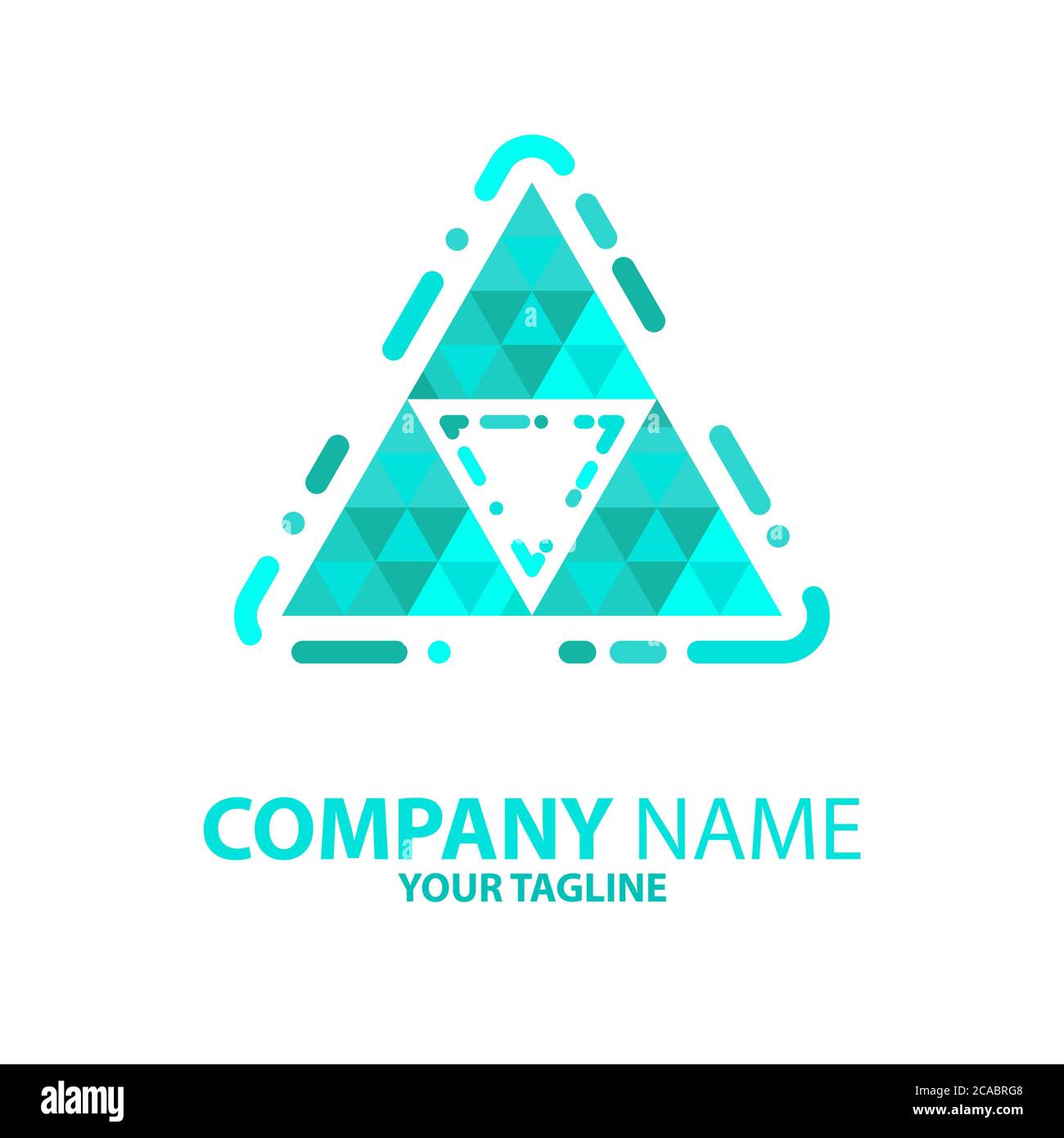 Three Triangle pattern logo can be used for companies and businesses ...