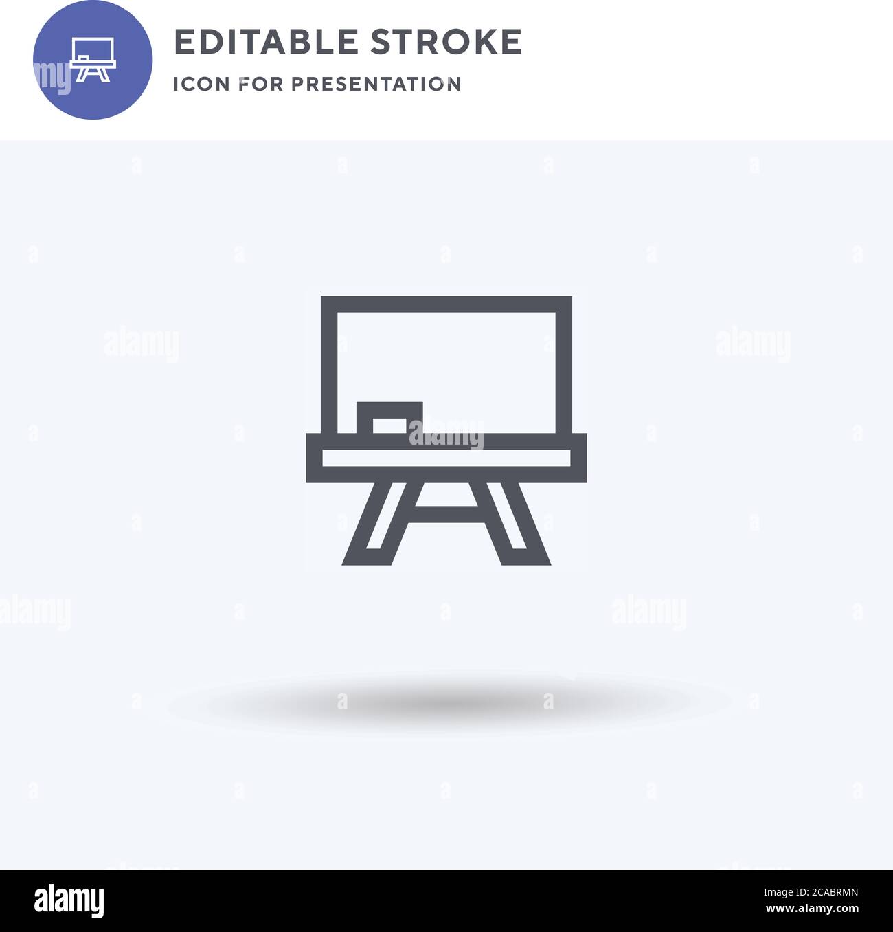 Blackboard icon vector, filled flat sign, solid pictogram isolated on ...